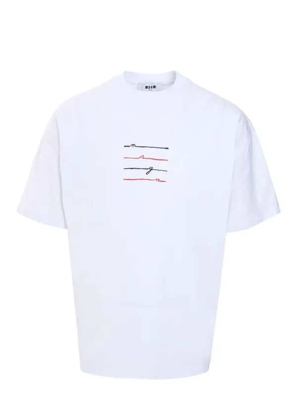 MSGM Logo-print T-shirt - White
