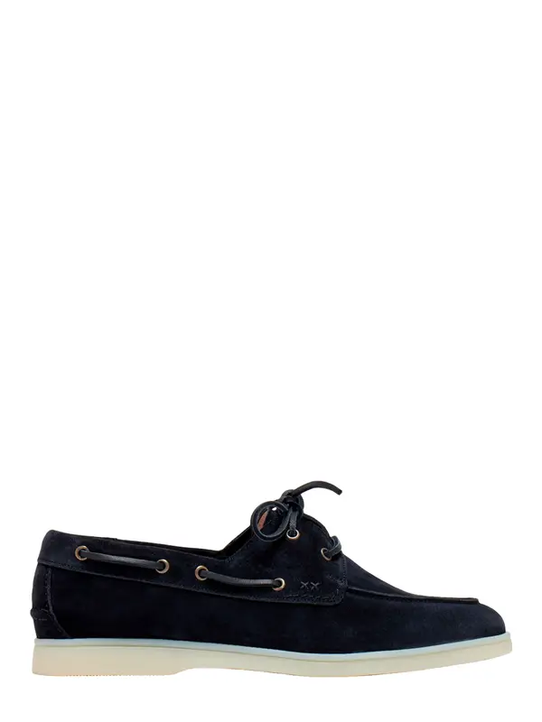 FORSA Suede Boat Shoes - Blue