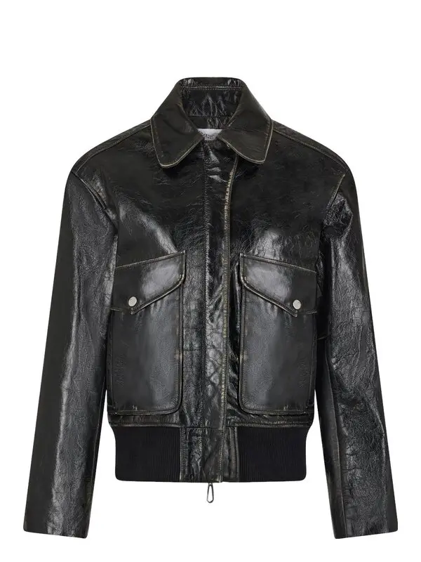 Rabanne Leather Jacket - Black