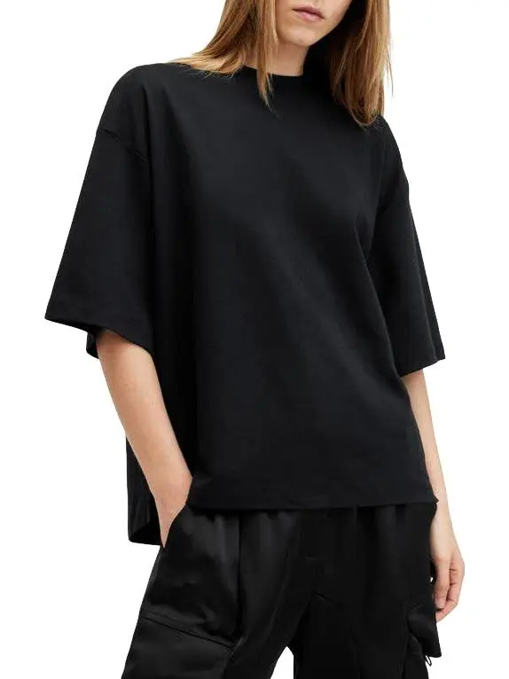 ALLSAINTS Amelie Cotton T-shirt - Black