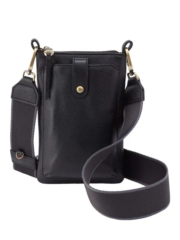 Hobo Cass Leather Crossbody Bag - Black