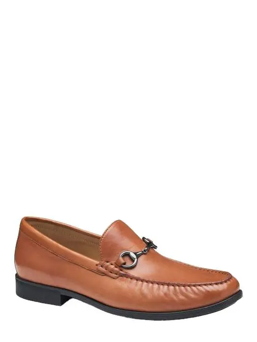 Johnston & Murphy Harrison Bit Loafer - Cognac Glove Leather