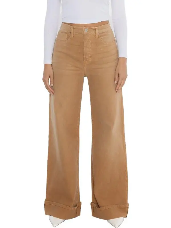 RUDES DENIM Adeline Cuffed Jean - Sunkissed