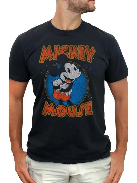 MICKEY & FRIENDS Classic Mickey Comfort Colors Graphic T-shirt - Black