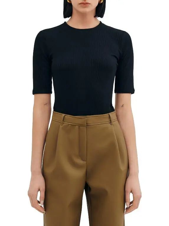 MARCELLA Seneca Knit Top - Black