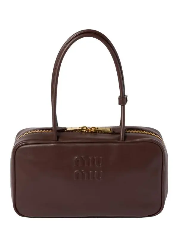 Miu Miu Leather Top-handle Bag - Briarwood