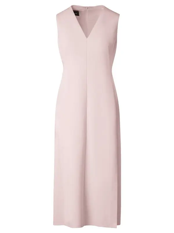 Akris V-neck Midi Dress - Pale Pink