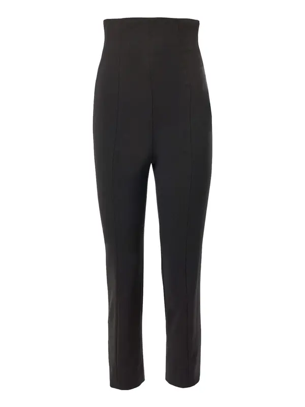 Carolina Herrera High-waisted Capri Trousers - Black