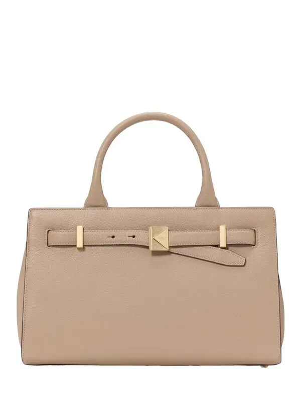 Kate Spade New York Medium Leather Satchel - Timeless Taupe