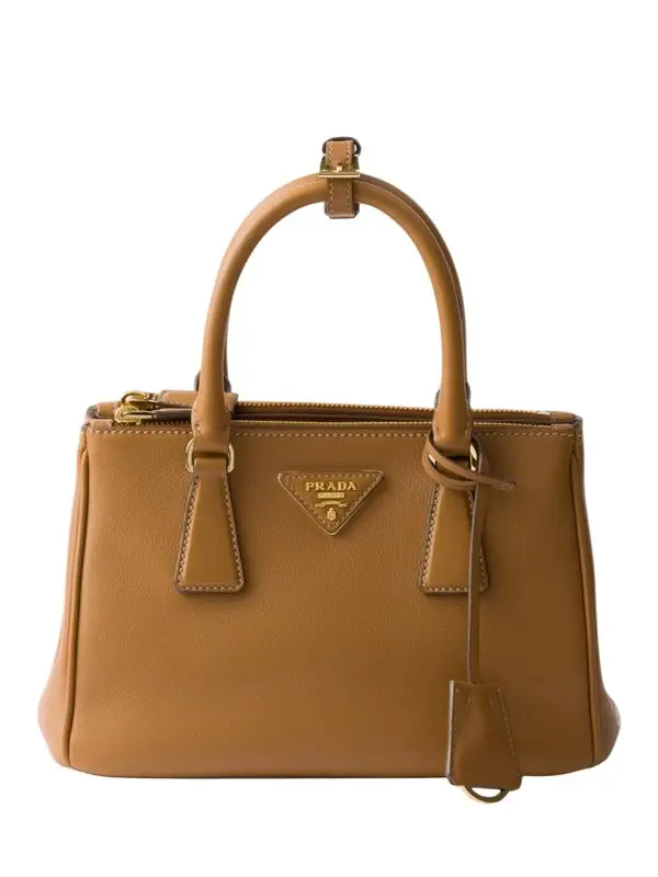 Prada Galleria Small Leather Bag - Caramel