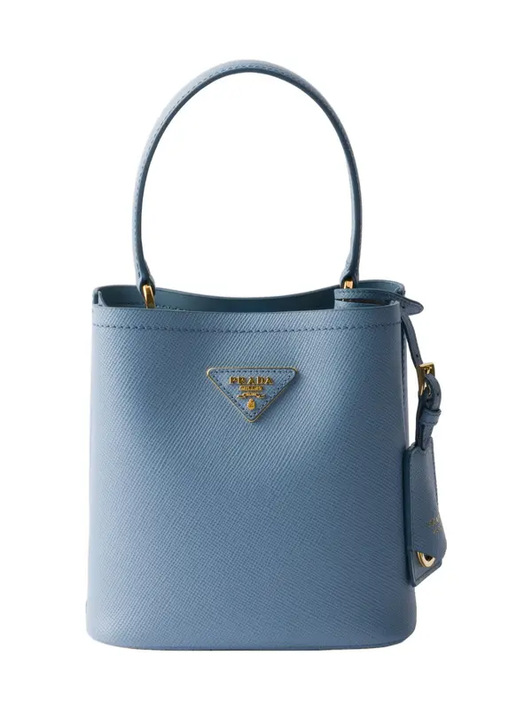 Prada Panier Mini Saffiano Leather Bag - Astral Blue