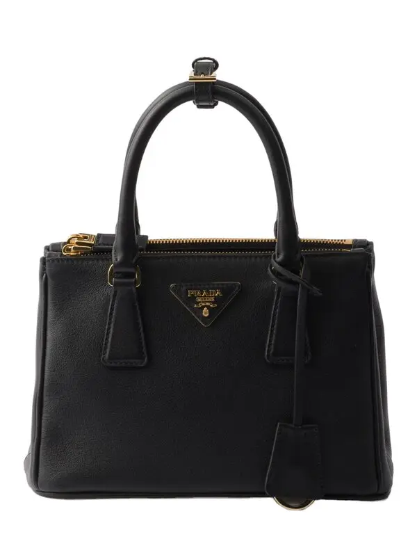 Prada Galleria Small Leather Bag - Black