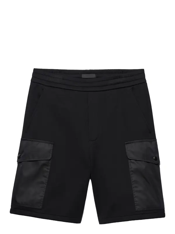 Prada Cotton Bermuda Shorts - Black/black