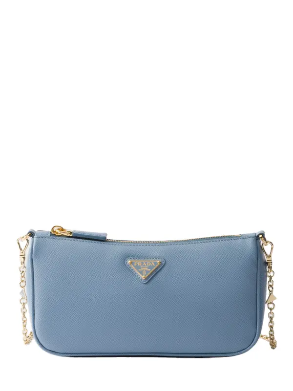 Prada Mini Saffiano Leather Bag - Astral Blue