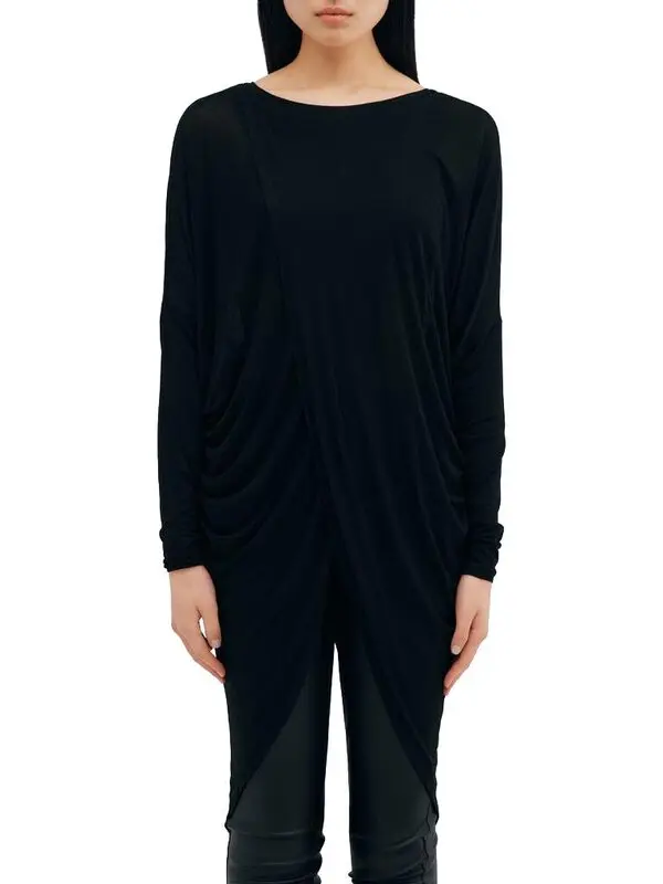 MARCELLA Vienna Tulip Hem Tunic - Black