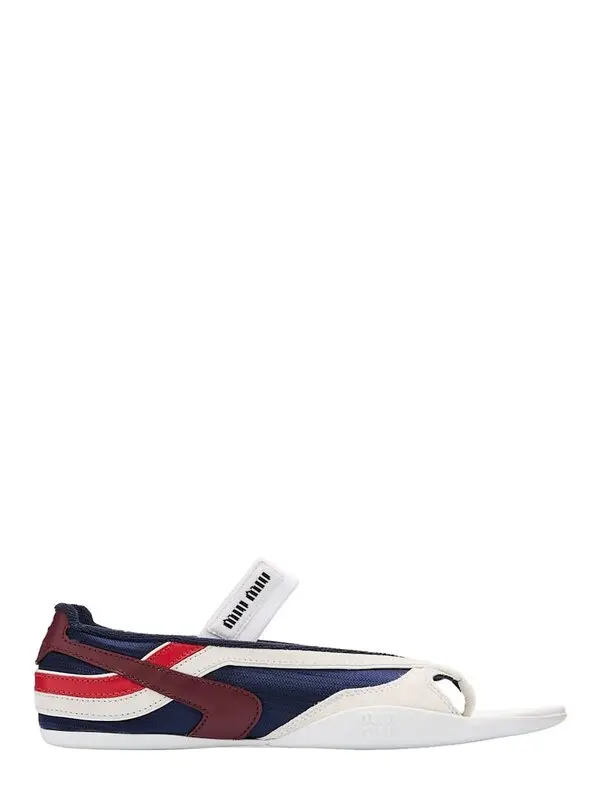 Miu Miu Colorblock Thong Sneakers - Baltic Blue/amaranth