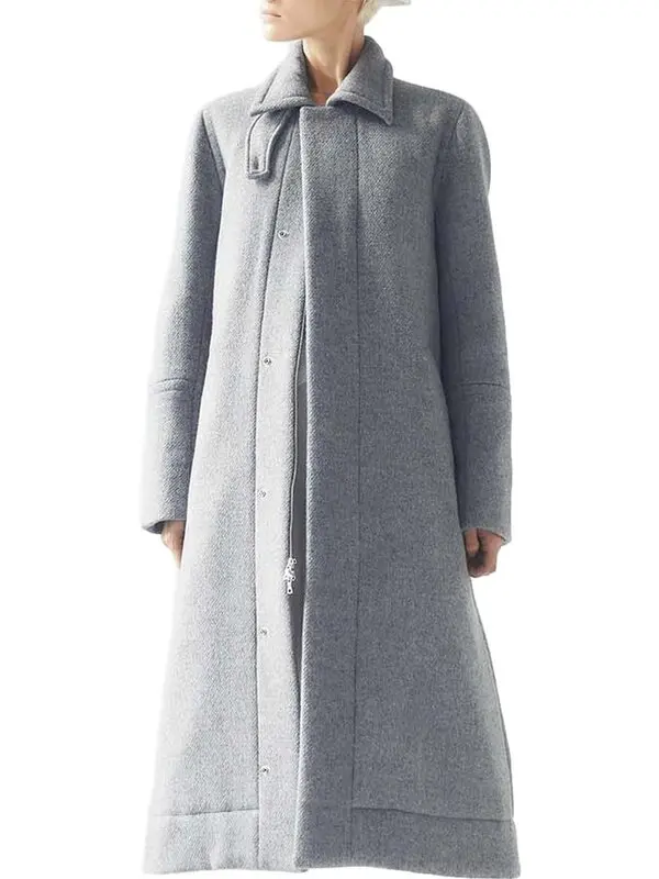 Caalo Down Wool Overcoat - Gray