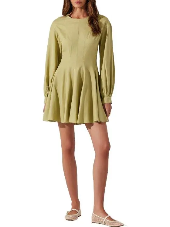 Astr The Label Elowyn Mini Dress - Matcha