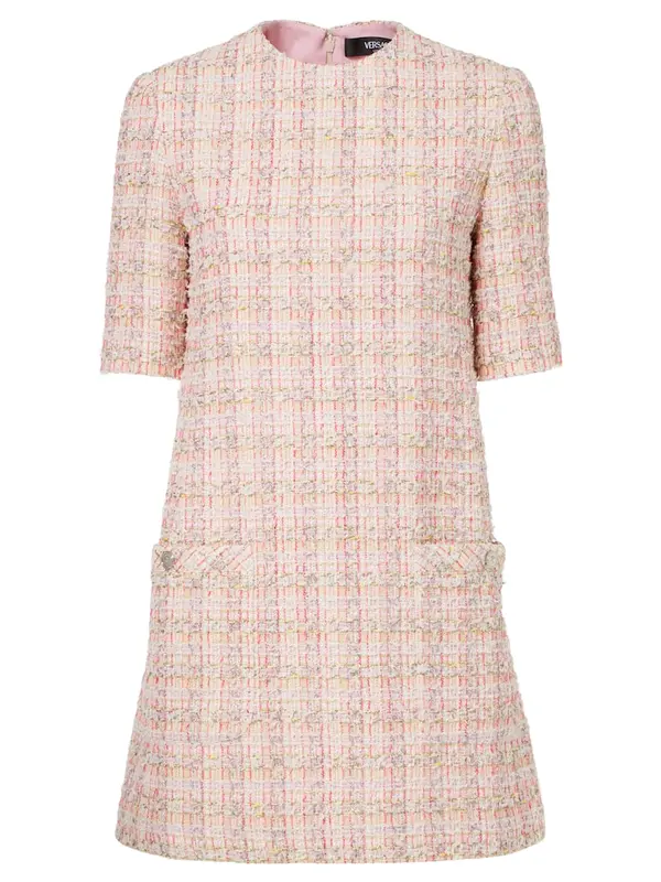 Versace Tweed Minidress - Pink