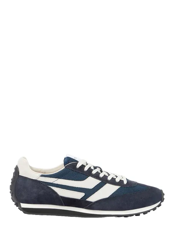 TOM FORD Mick Suede-trimmed Sneakers - Blue