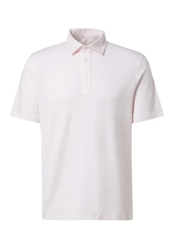 Brunello Cucinelli Cotton And Linen Piqué Polo Shirt - White