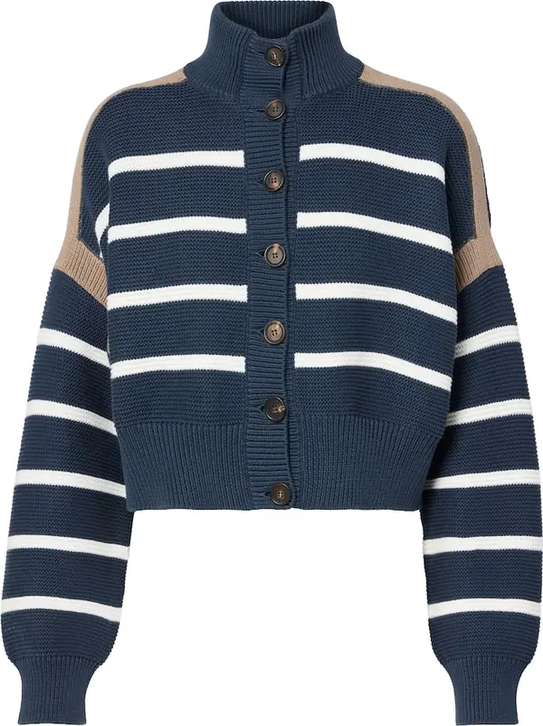 Brunello Cucinelli Cotton Cardigan - Blue