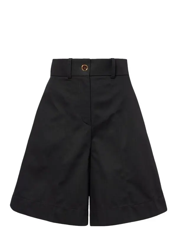 Patou Cotton Shorts - Black