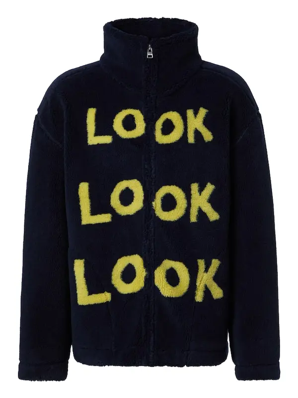 JW Anderson Look Look Look Fleece Jacket - Blue