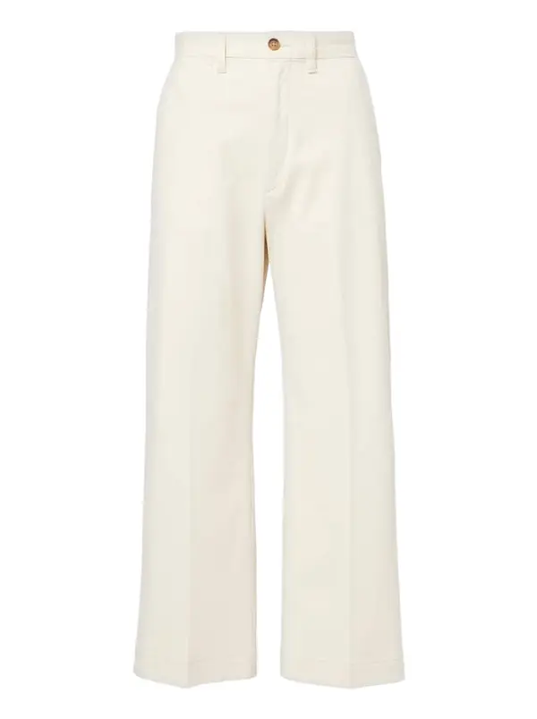 Polo Ralph Lauren Cotton-blend Cropped Chinos - Beige