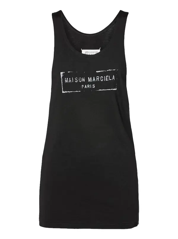MAISON MARGIELA Four Stitches Tank Top - Black