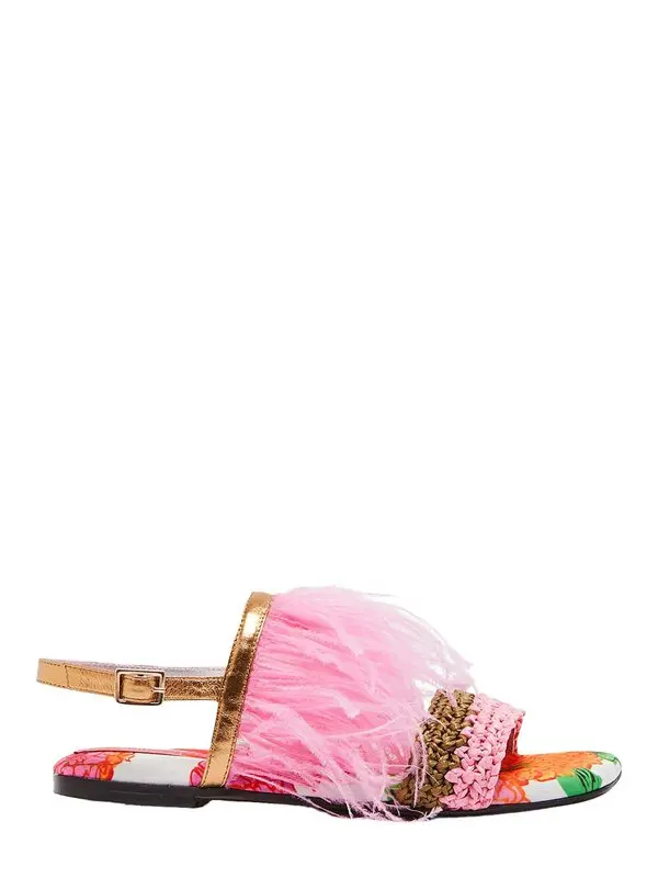La DoubleJ Medal Sandals - Gyn White