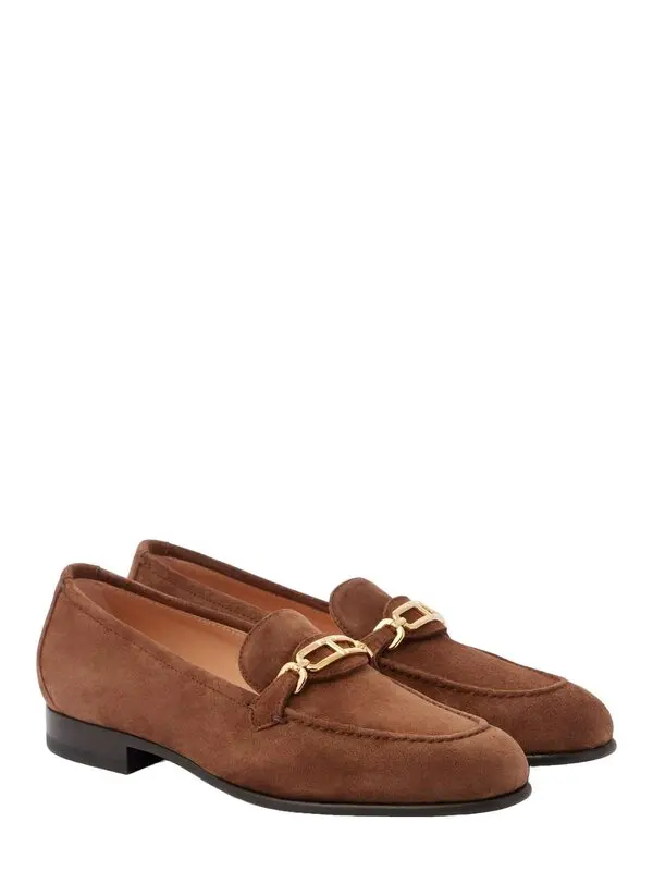 TOM FORD Whitney Suede Loafers - Brown