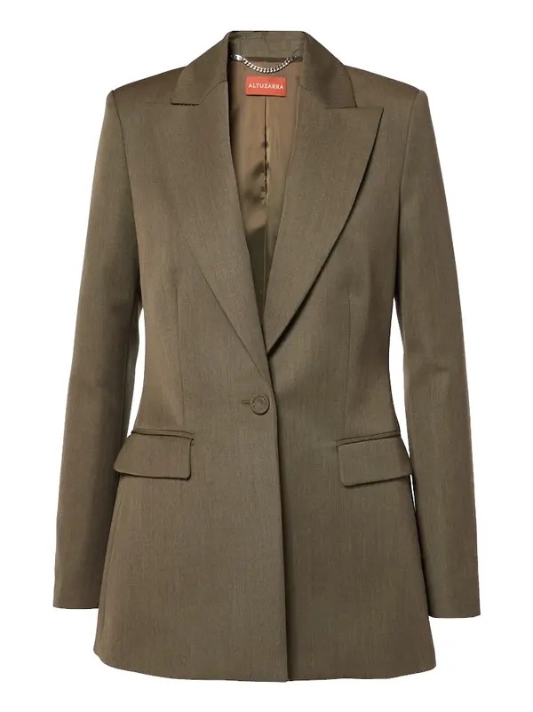 Altuzarra Beatty Virgin Wool Blazer - Grey