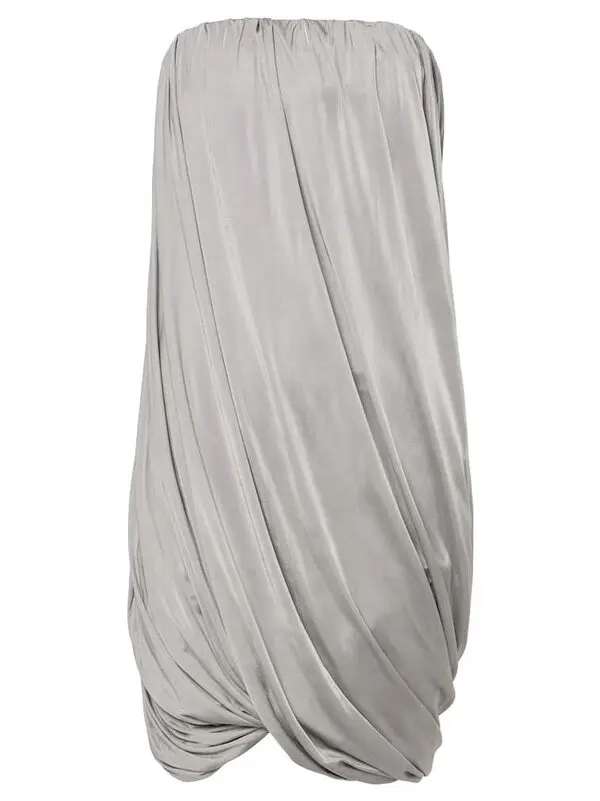 Attico Draped Minidress - Grey