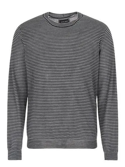 Giorgio Armani Icon Striped Crew-neck Jumper - Stripe