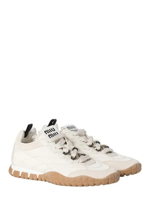 Miu Miu Tyre Sneakers - Ivory