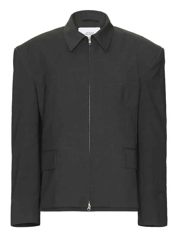 BIANCA SAUNDERS Pencil Jacket - Raven