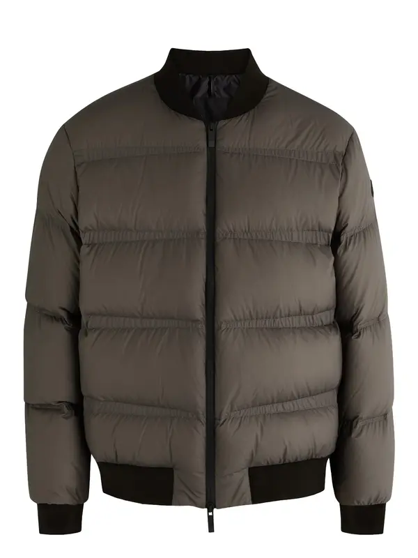 Moncler Vioz Quilted Nylon Bomber Jacket - Brown