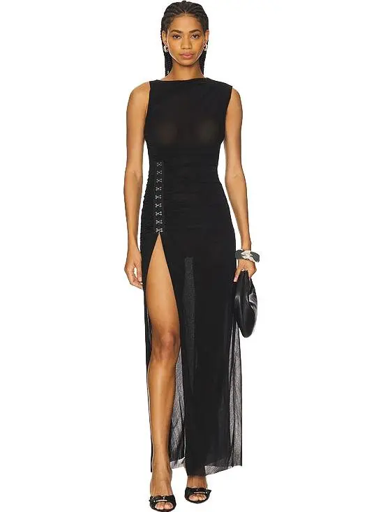 H:OURS Aries Maxi Dress - Black