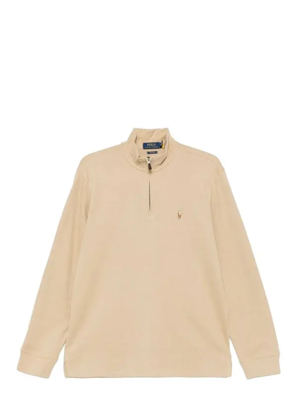 Polo Ralph Lauren Half Zip-up Sweater - Neutrals