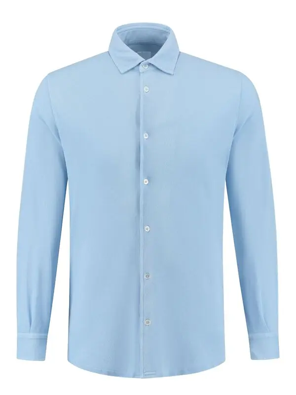 Fedeli Long-sleeved Shirt - Blue