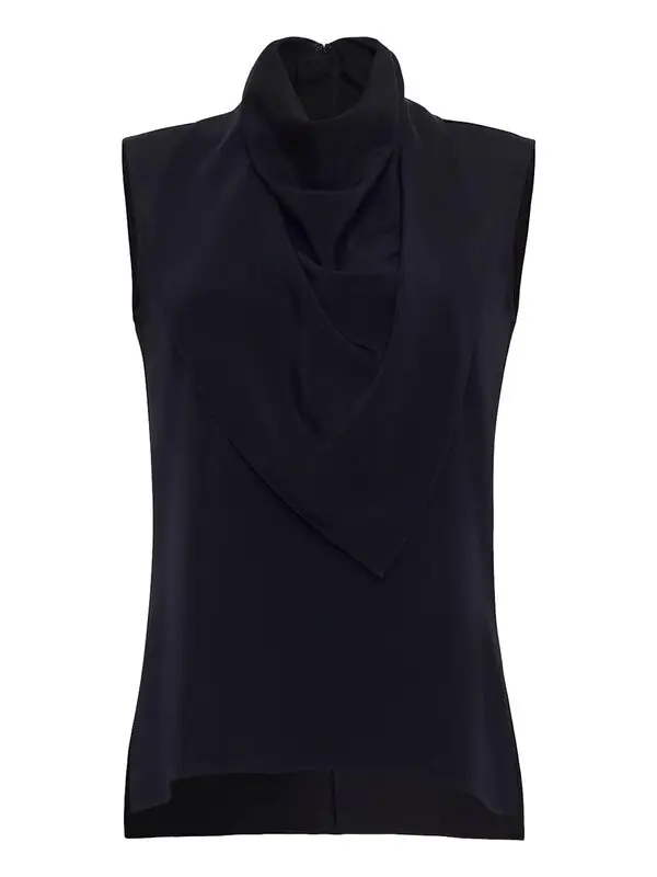 Adam Lippes Silk Top - Black