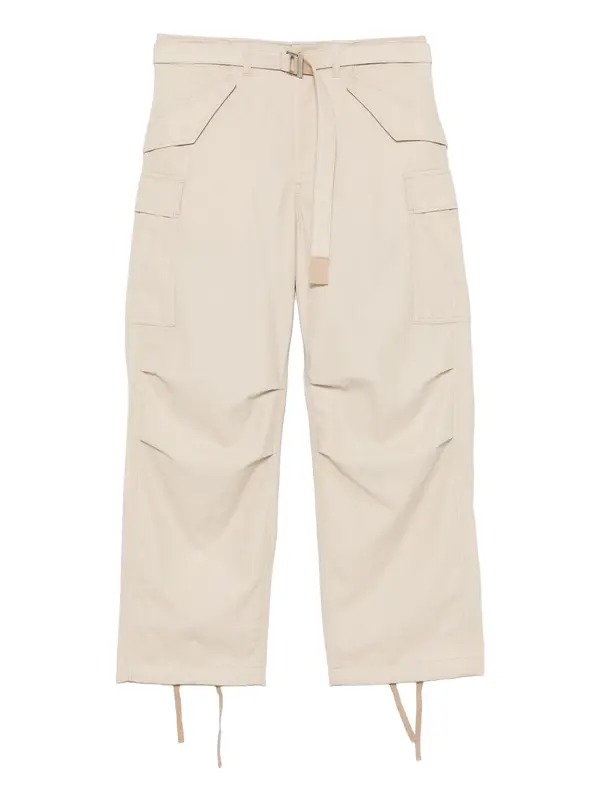 Sacai Belted Trousers - Neutrals