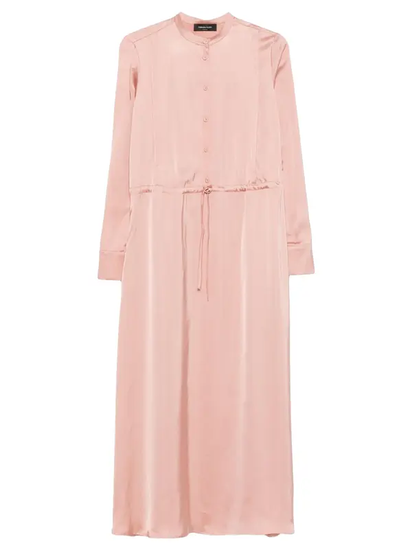 Fabiana Filippi Satin Midi Dress - Pink