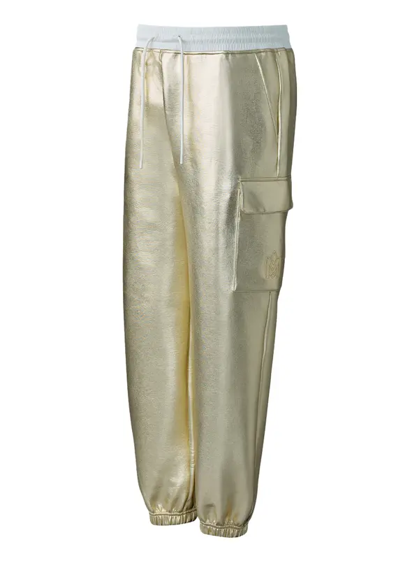 Mackage Marvin-m Metallic Double Face Jersey Sweatpants - Gold