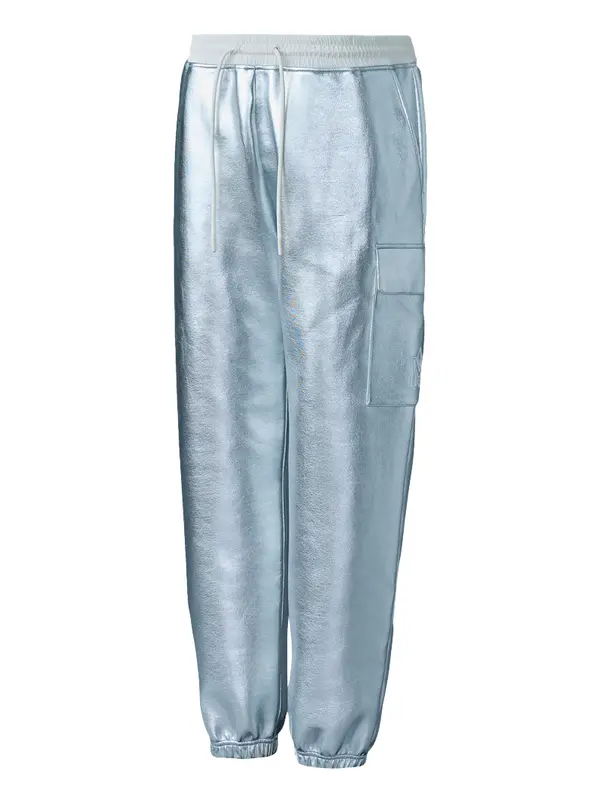 Mackage Marvin-m Metallic Double Face Jersey Sweatpants - Silver