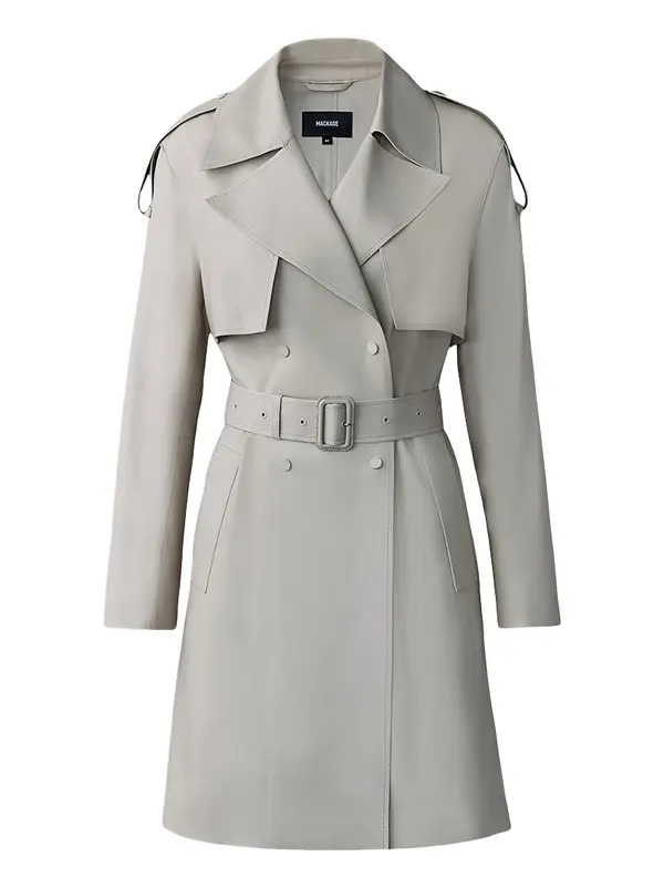 Mackage Medora Leather Three-quarter Coat - Trench