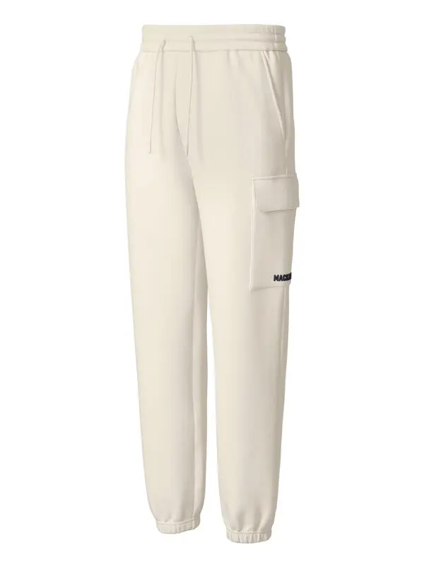 Mackage Marvin-r Double Face Jersey Cargo Sweatpants - Cream-navy