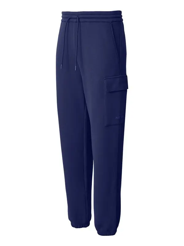 Mackage Marvin-r Double Face Jersey Cargo Sweatpants - Mineral Blue