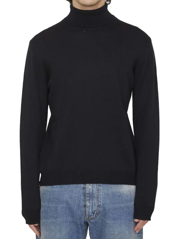 ROBERTO COLLINA Merino Wool Sweater - Black